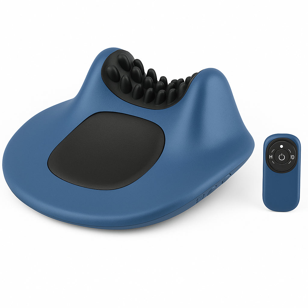 EMS Pulse Neck Pillow Massager – Electric Neck Support with Gentle Hea ...