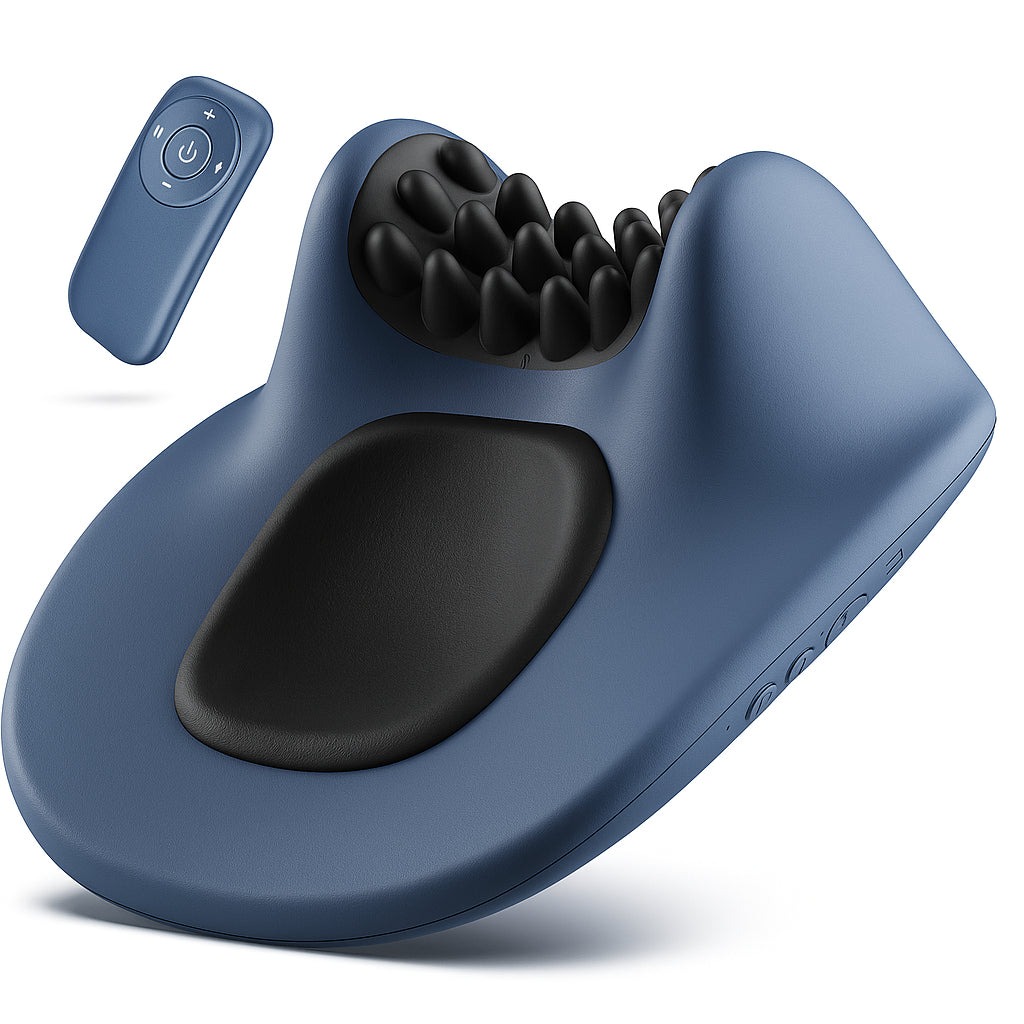 EMS Pulse Neck Pillow Massager – Electric Neck Support with Gentle Hea ...